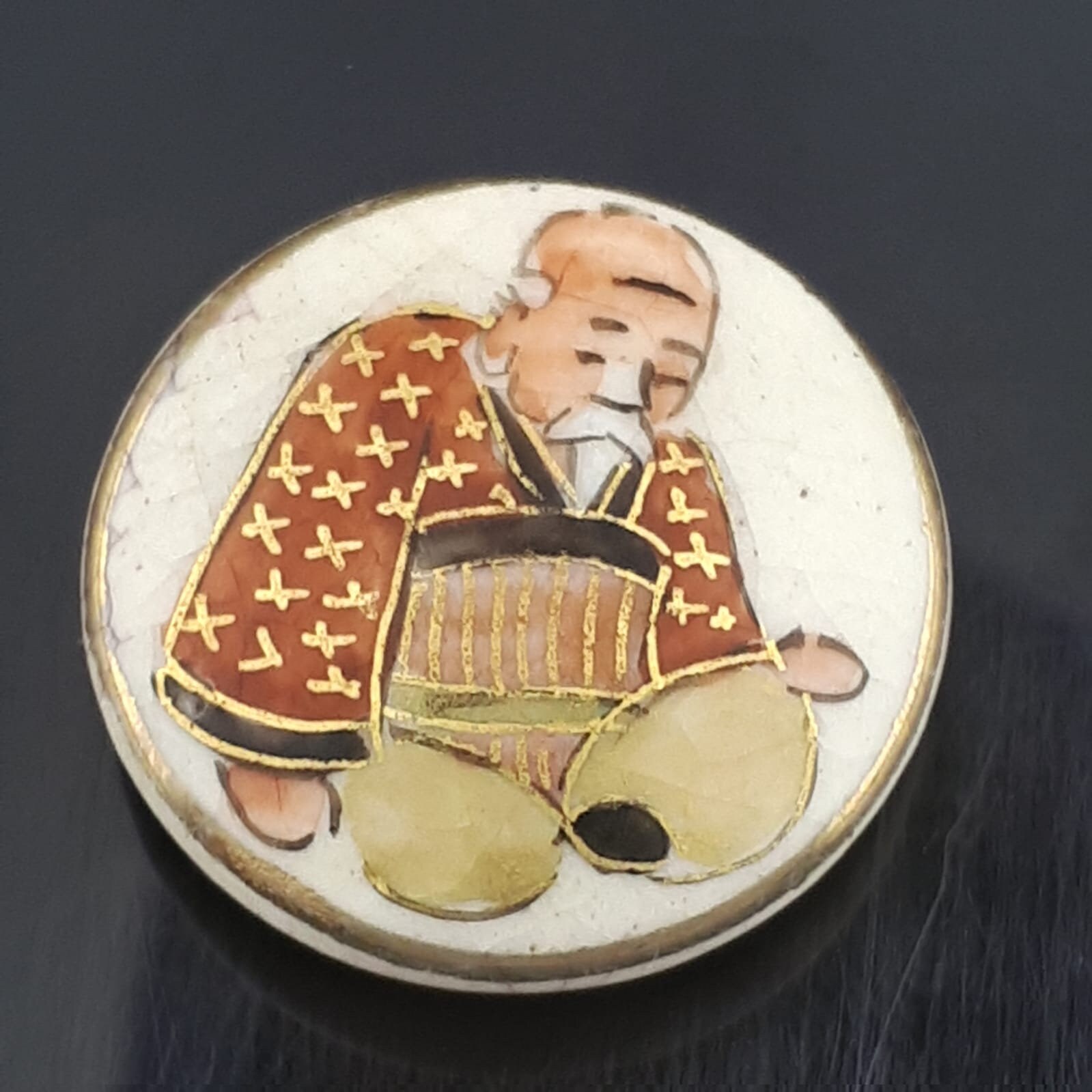 Antique Porcelain Japanese Buttons, Valuable Porcelain Button, Hand ...