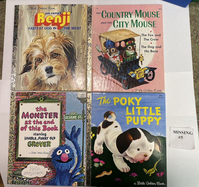 Mcdonalds LITTLE GOLDEN BOOKS Happy Meal Toys Circa 1982 Partial Set 4 ...