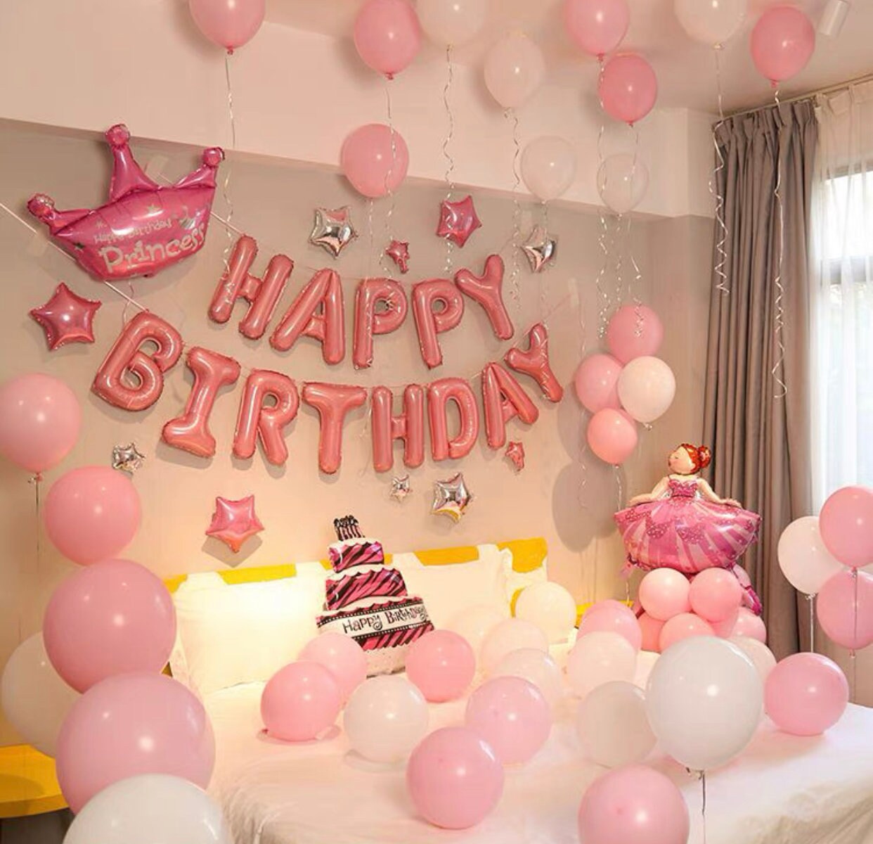 Happy Birthday Balloons Decoration - Etsy