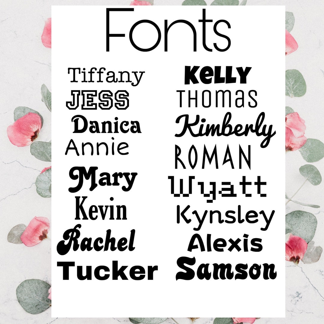 CUSTOM NAME Removable Vinyl Decal - Etsy