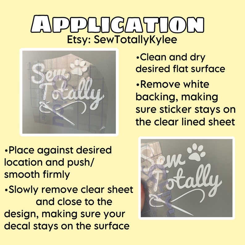 CUSTOM NAME Removable Vinyl Decal - Etsy