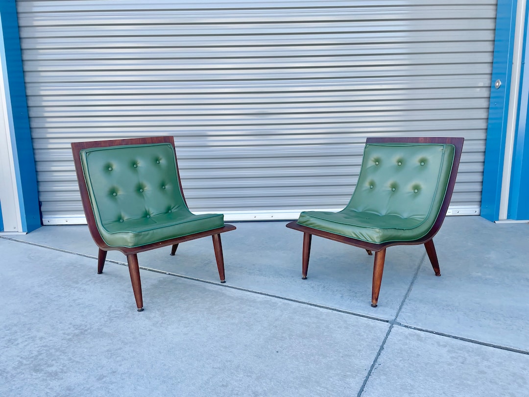 Vintage Scoop Lounge Chairs by Carter Brothers - a Pair - Etsy