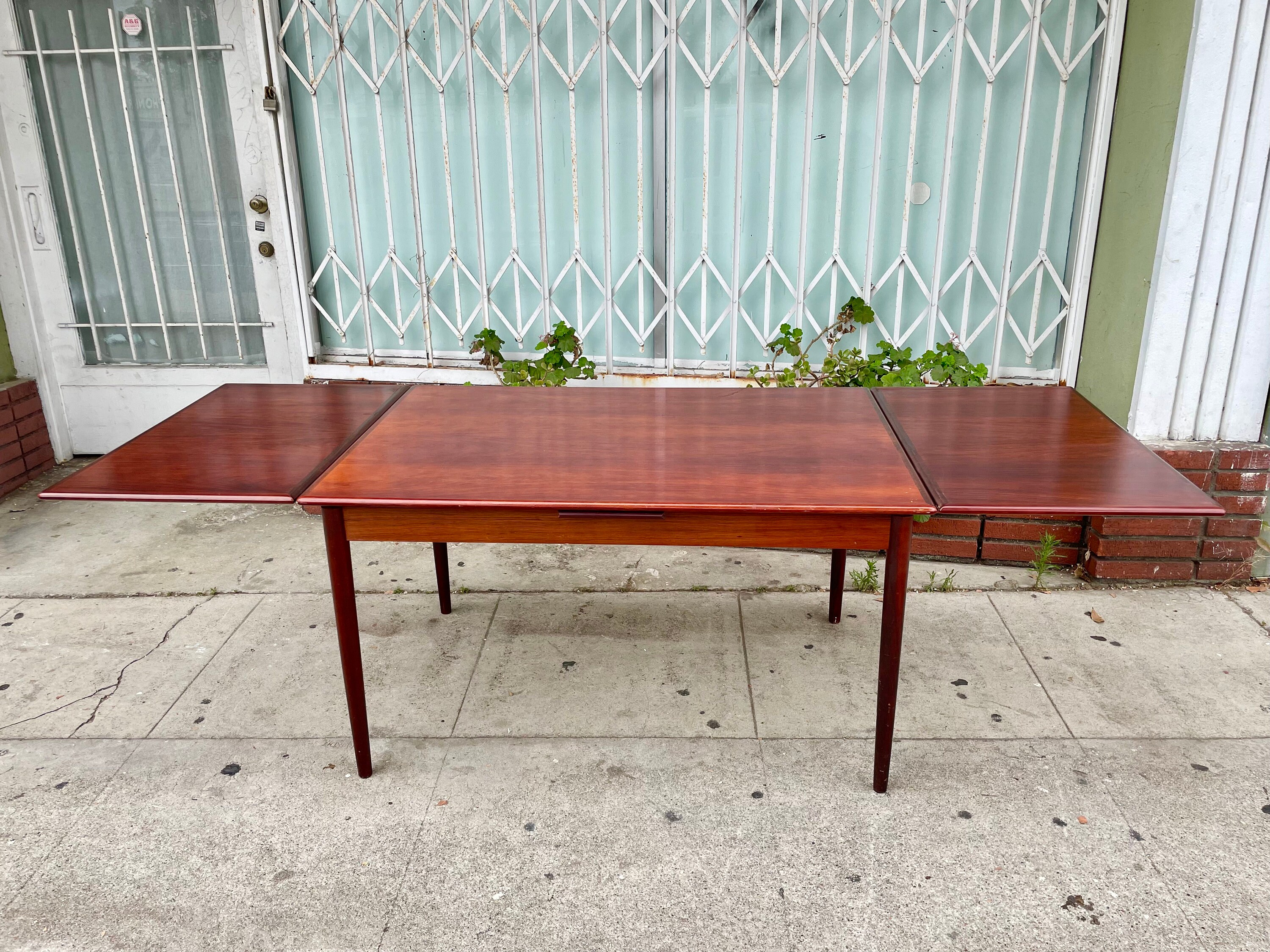 1960s Danish Modern Rosewood Dining Table by Am Mobler - Etsy