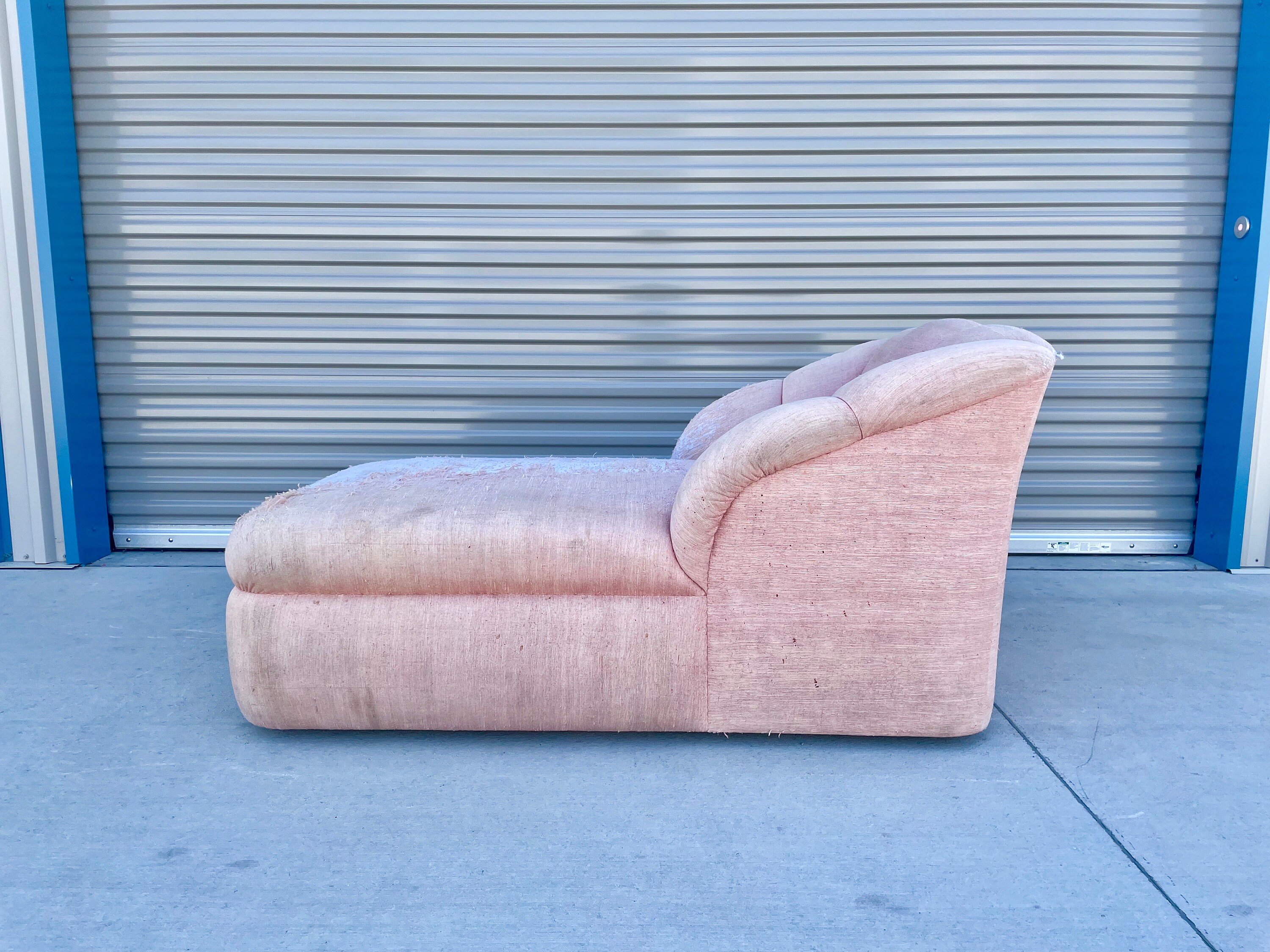Vintage Hollywood Regency Chaise Lounge - Etsy