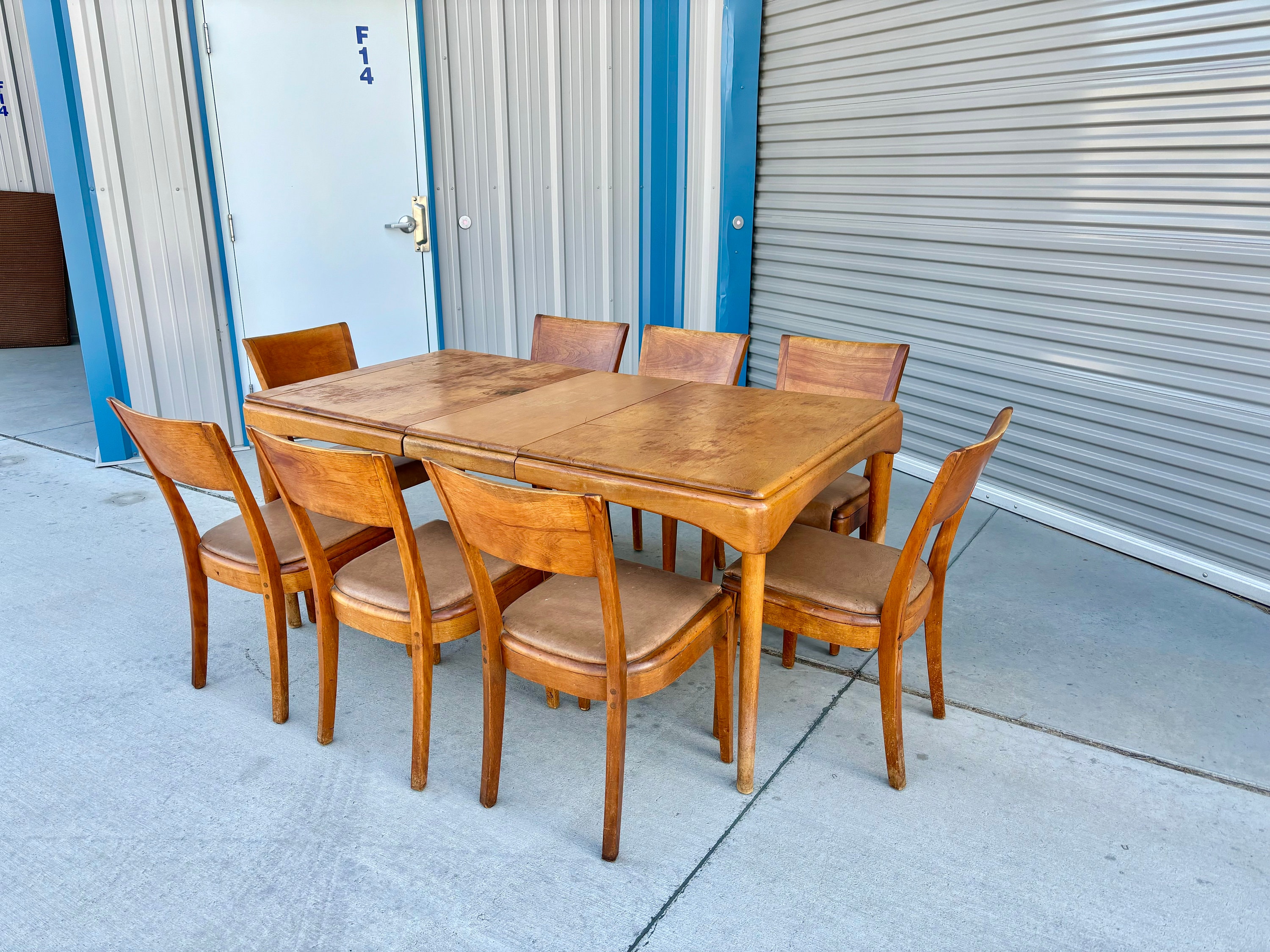 1960s Mid Century Dining Room Set by Heywood Wakefield - Set of 9 - Etsy