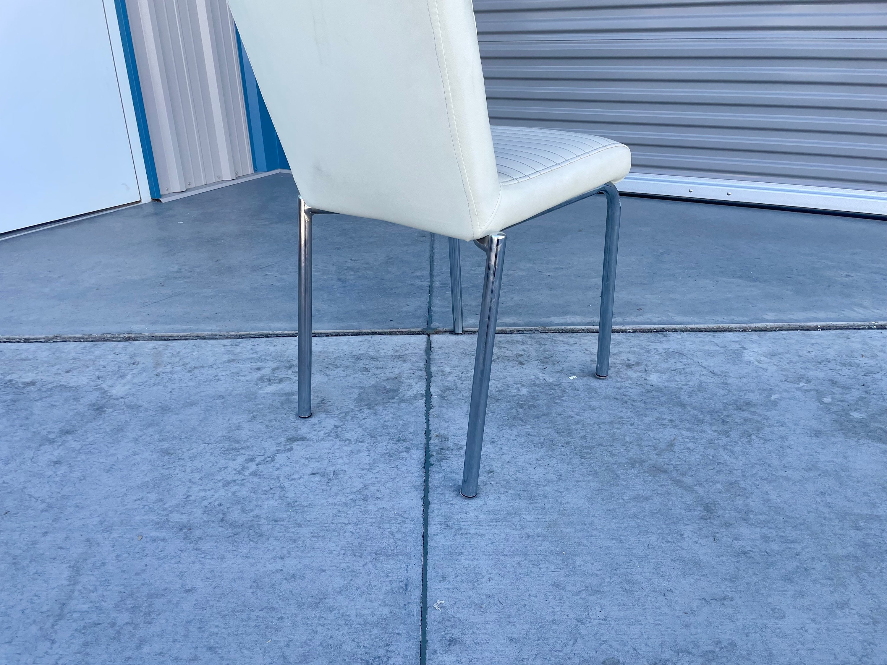 1970s Vintage Chrome Dining Chairs- Set of 4 - Etsy