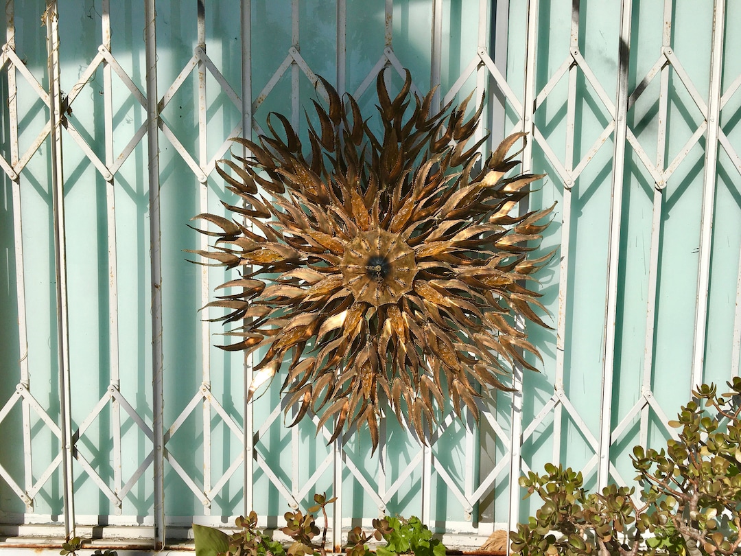 1960s Vintage Metal Sun Clock - Etsy