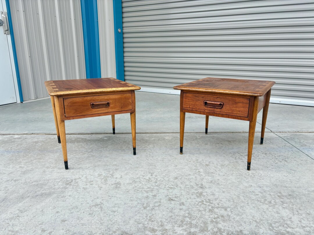 1960s Mid Century Pair of End Tables by Lane - Etsy