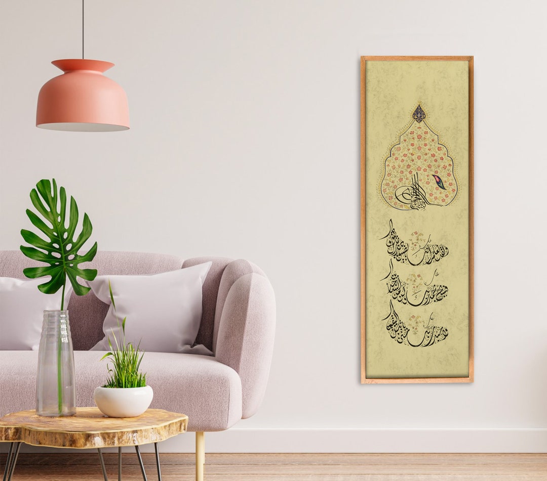 Ottoman Ferman Wall Decor, Ottoman Empire Calligrapy Artwork, Islamic ...