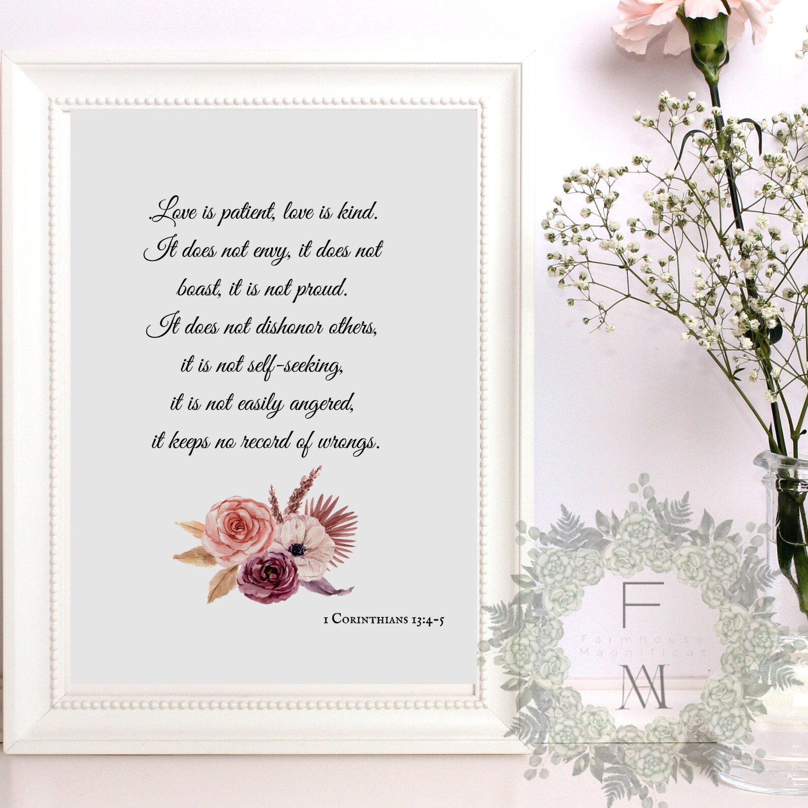 CATHOLIC VALENTINES DAY Printable 1 Corinthians 13 - Etsy