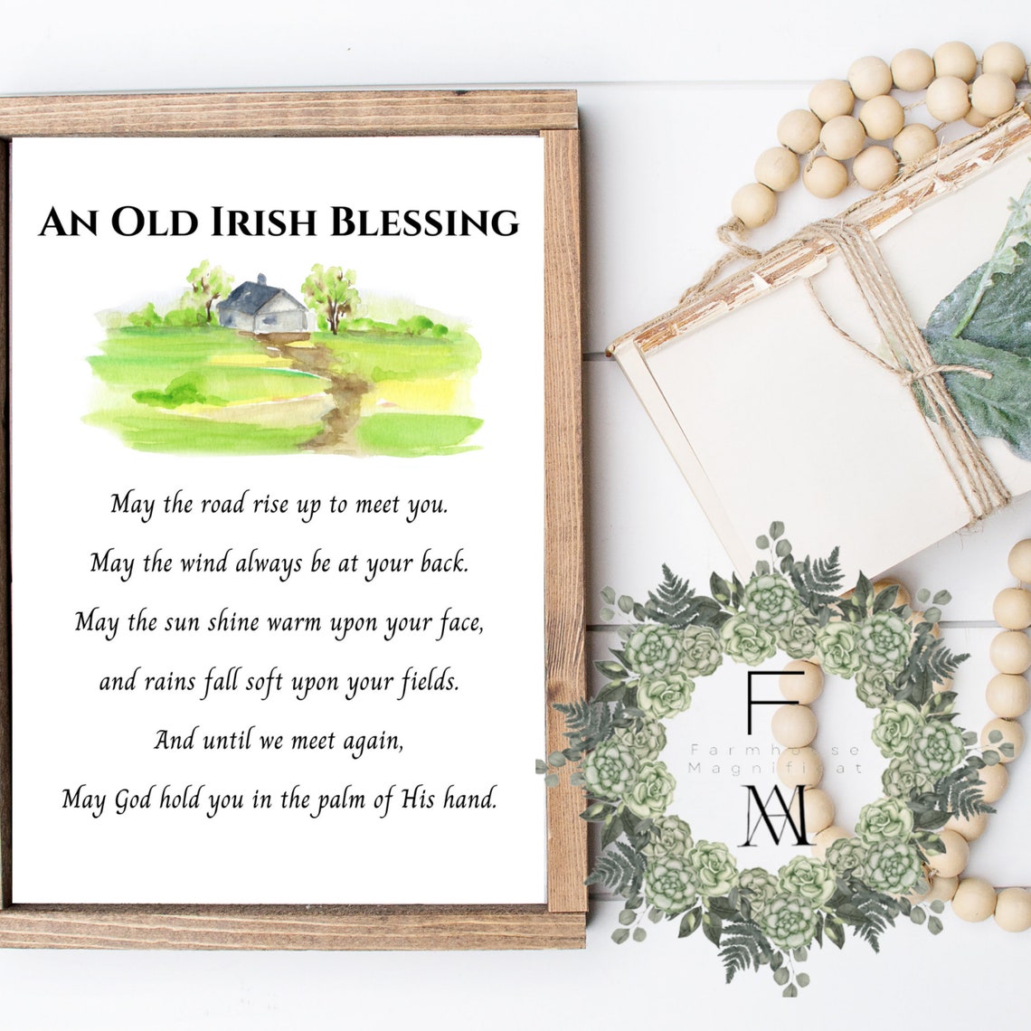 OLD IRISH BLESSING Art Printable Saint Patricks Day - Etsy