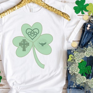 St. Patrick Holy Trinity Shamrock Tshirt - Etsy