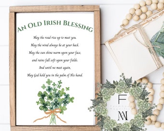 Irish Blessing Art | Etsy