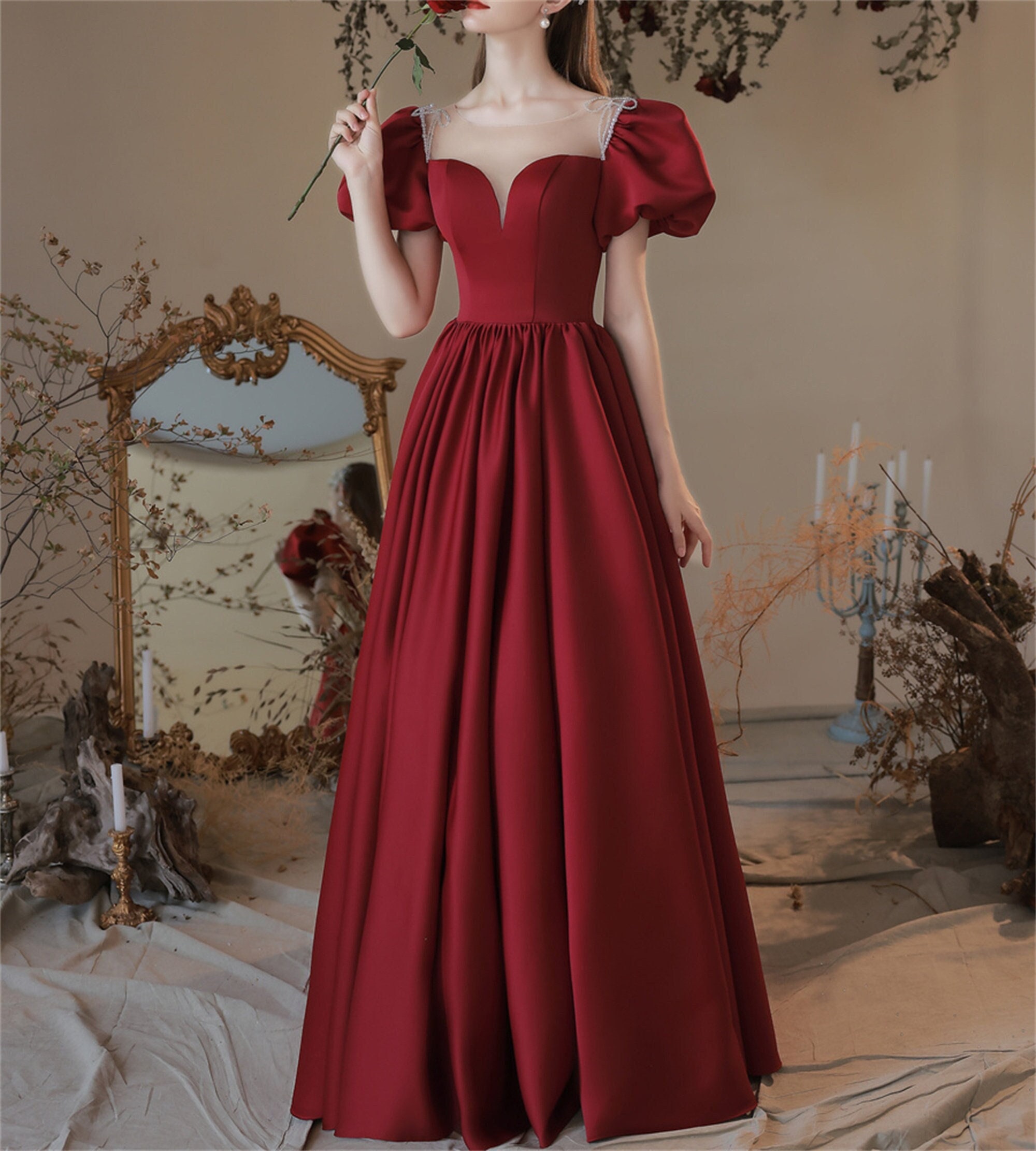 Elegant Maroon Ball Gown Ubicaciondepersonas Cdmx Gob Mx