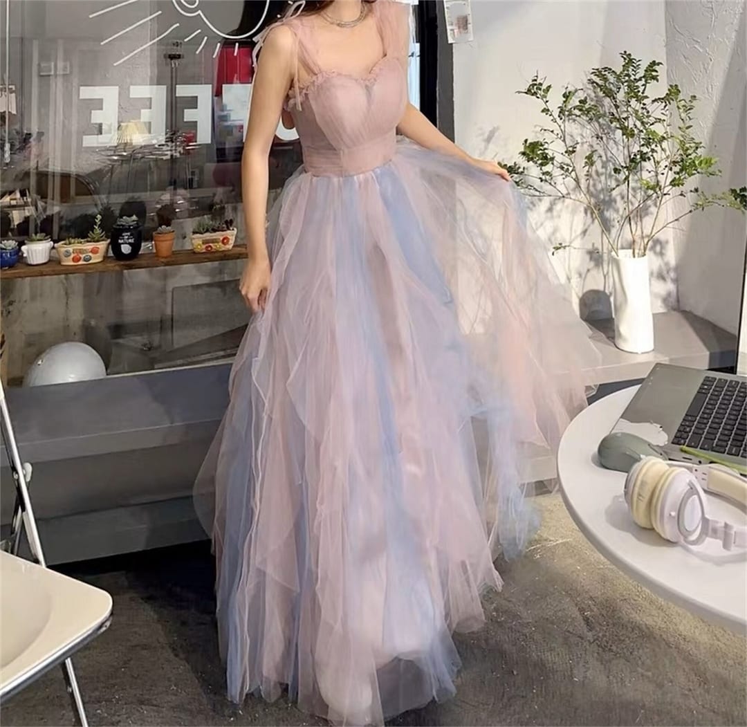 Layered Tulle Prom Dress Fairy Prom Dress Slip Dress Simple - Etsy