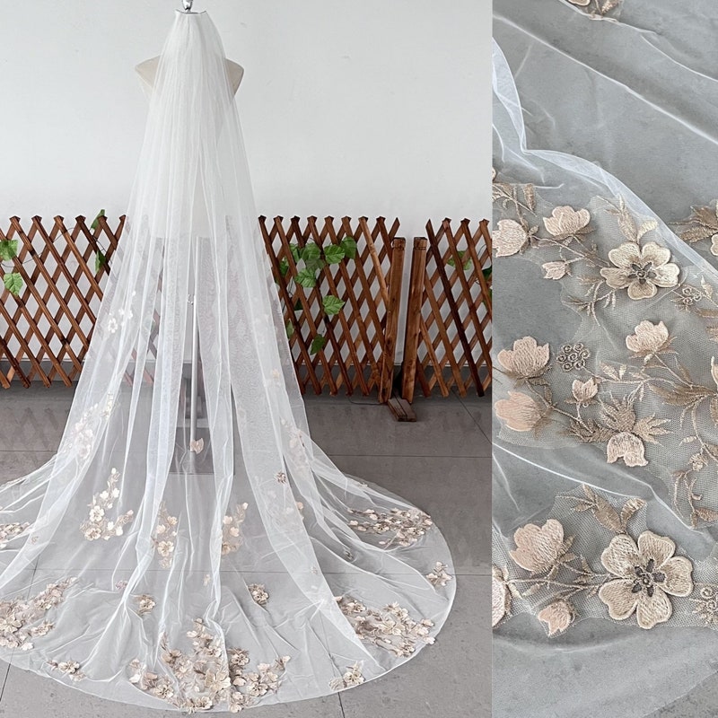 Champagne Veil - Etsy