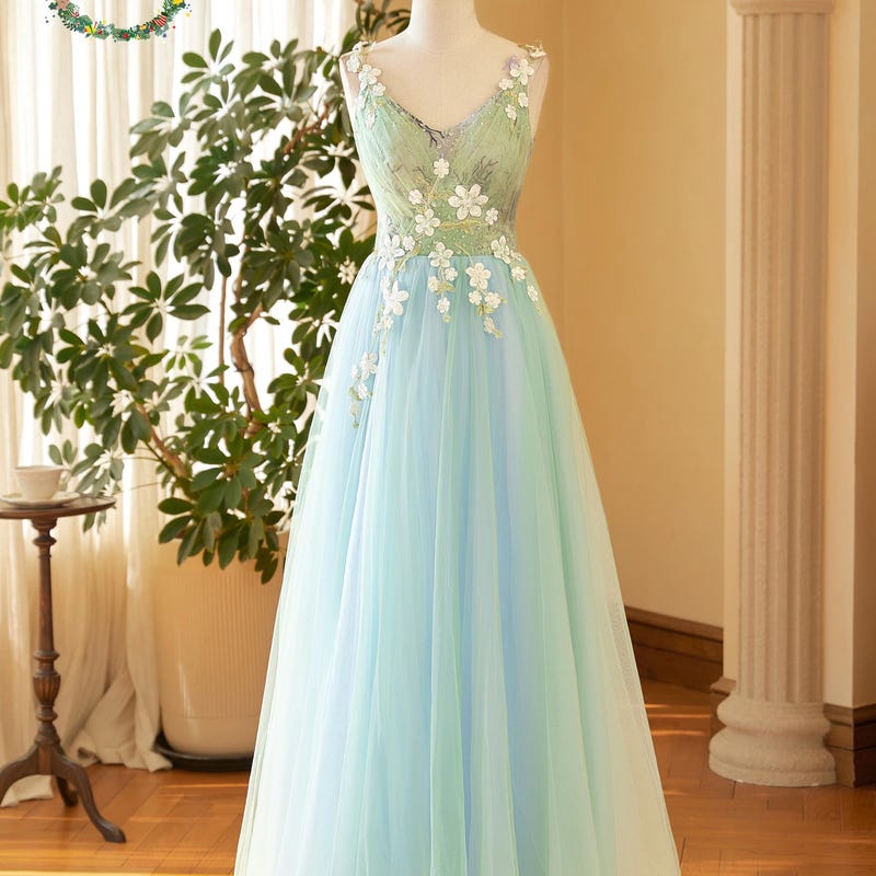 A Line Prom Dress - Etsy