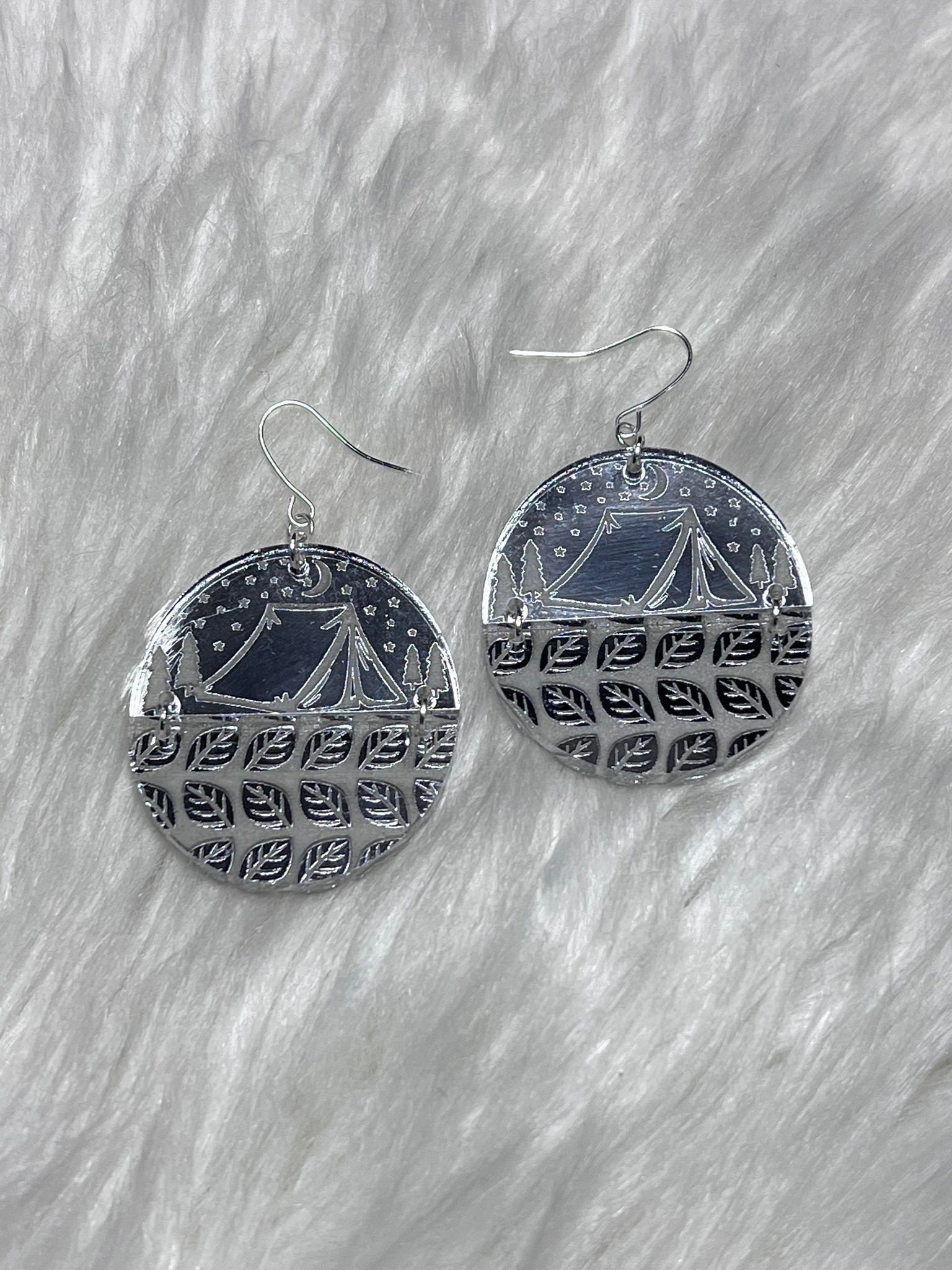 MIX & MATCH!! Split Round Camping Adventures Earrings- Create 25 ...
