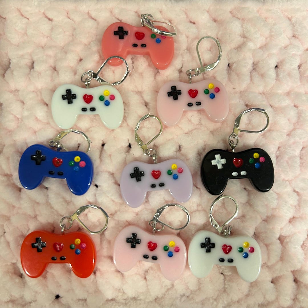 Individual Game Controller Stitch Markers / Stitch Holders lucky Dip - Etsy