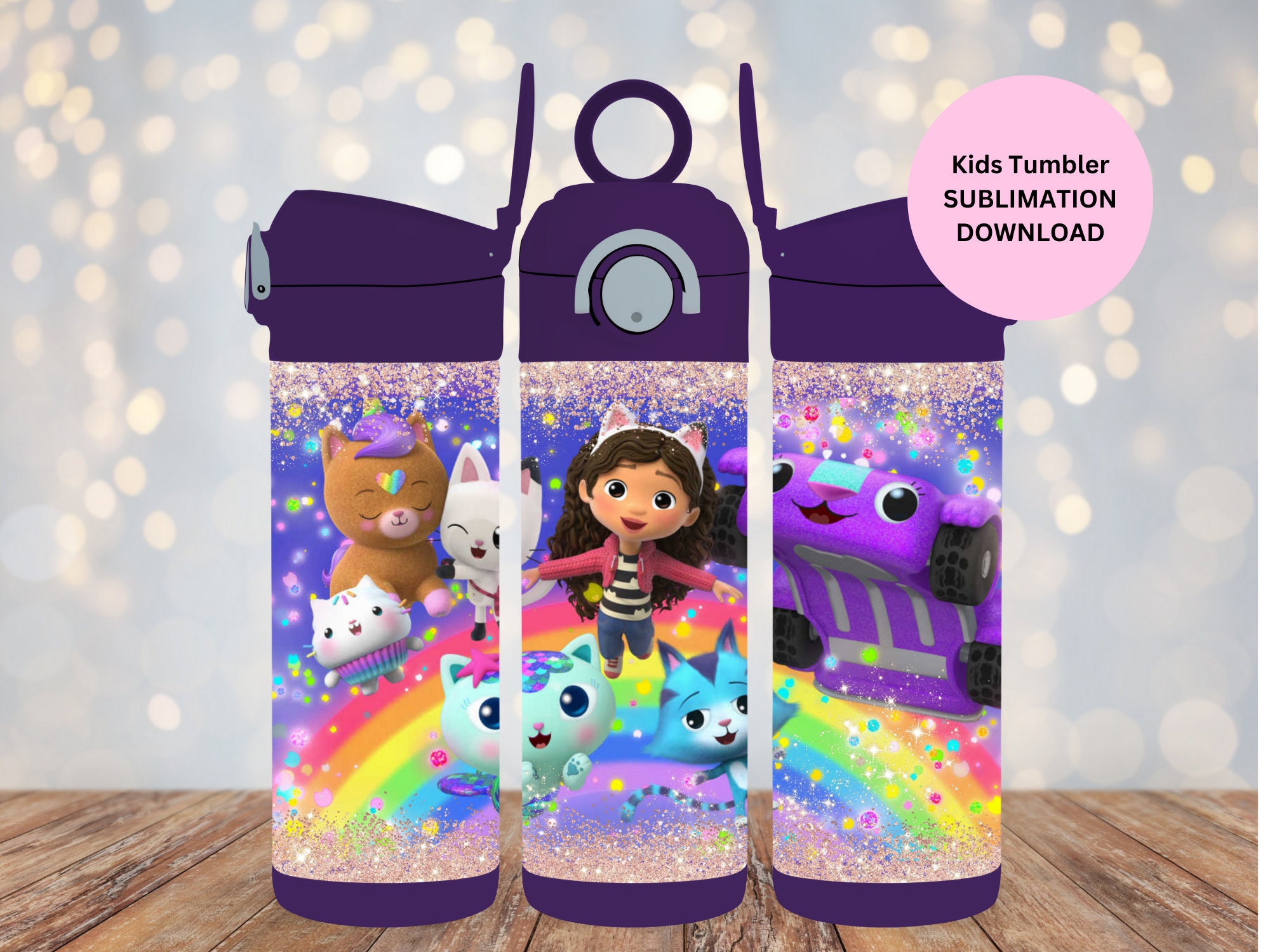 KIDS Tumbler Wrap, 12oz Straight Tumbler Sublimation PNG, Childrens ...