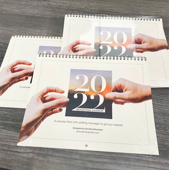 2022 Motivational Wall Calendar Conceptual Design Calendar | Etsy