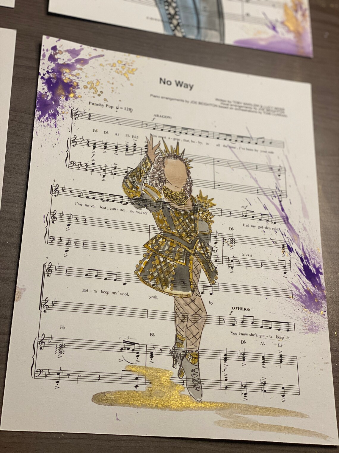 SIX Sheet Music Art- Catherine of Aragon "no Way" - Etsy