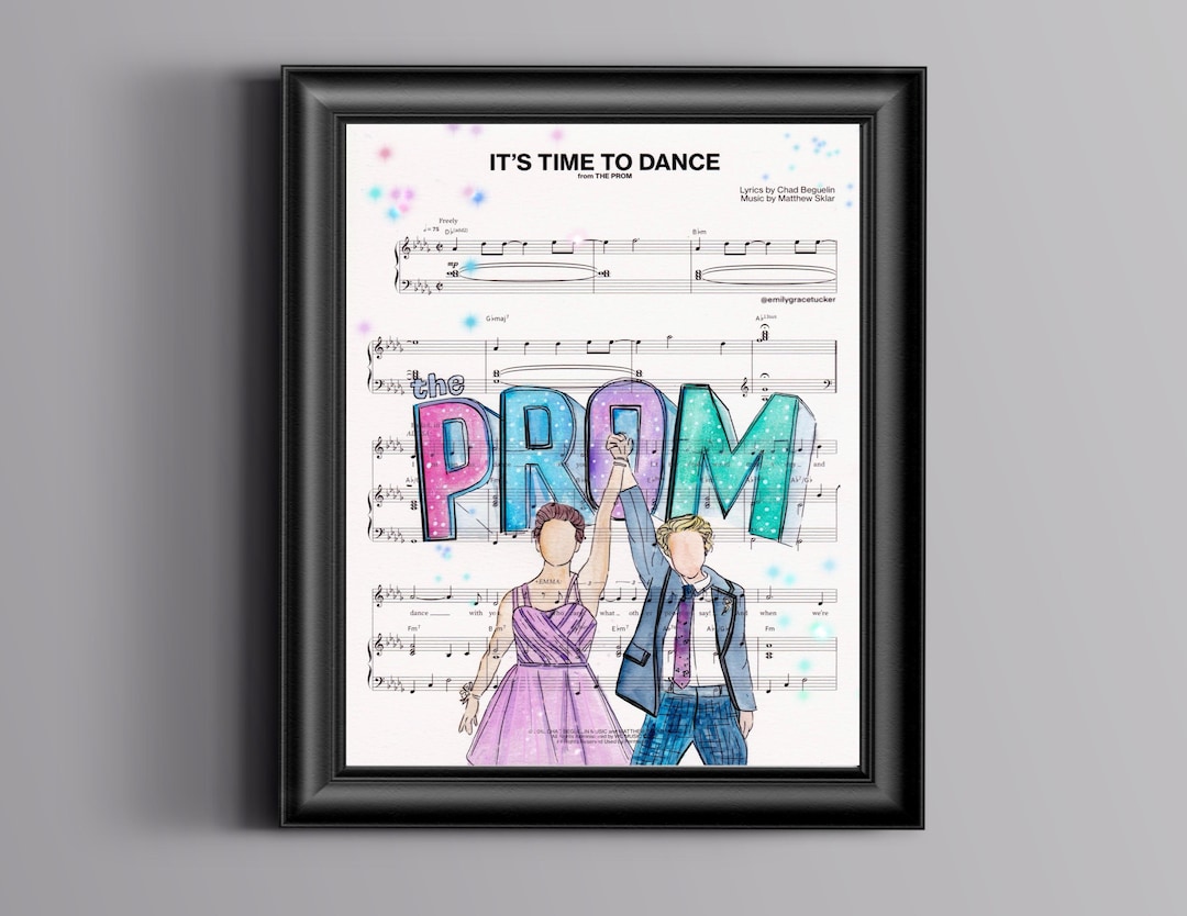 The Prom Sheet Music Art - Etsy
