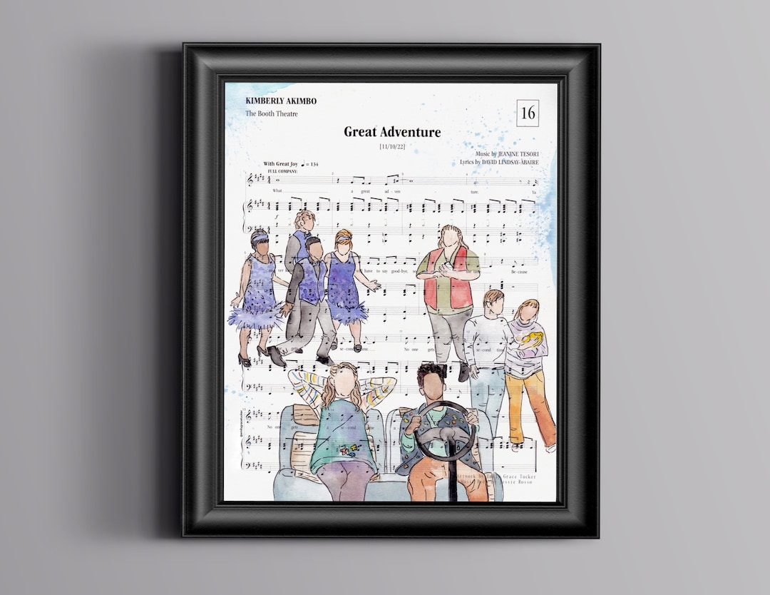 Kimberly Akimbo Sheet Music Art - Etsy