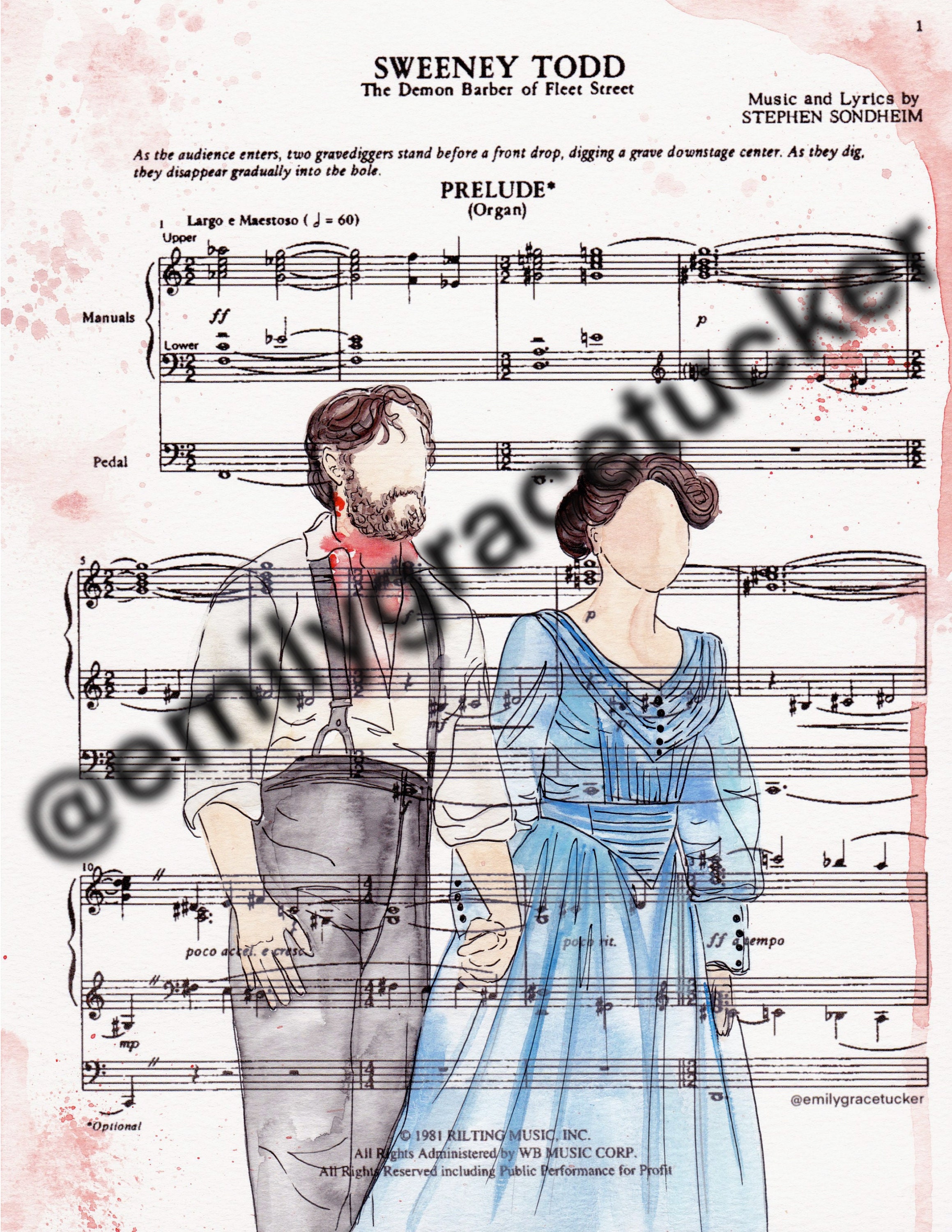 Sutton Foster and Aaron Tveit Sheet Music Art - Etsy