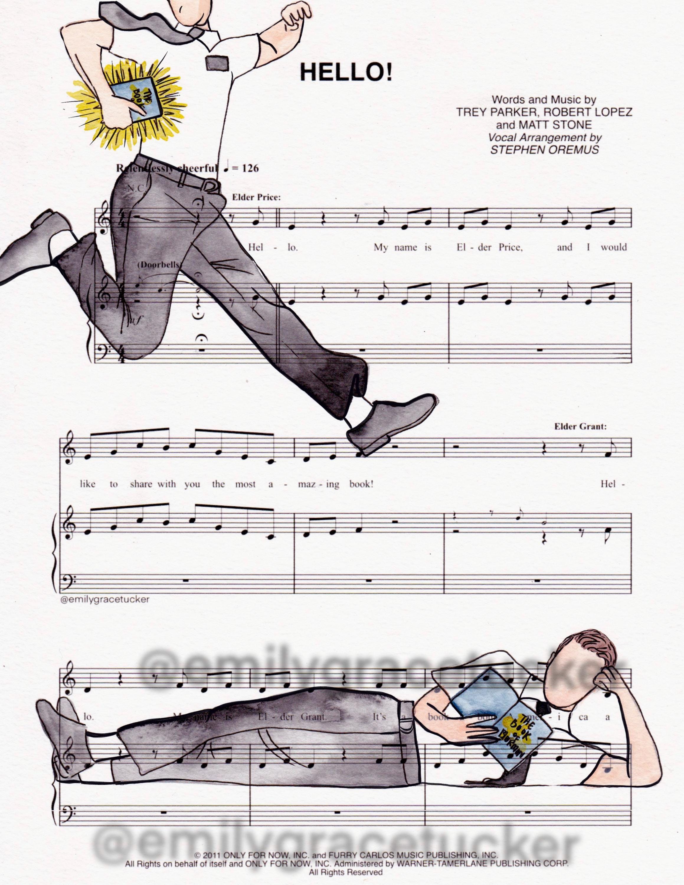 Book of Mormon Sheet Music Art - Etsy