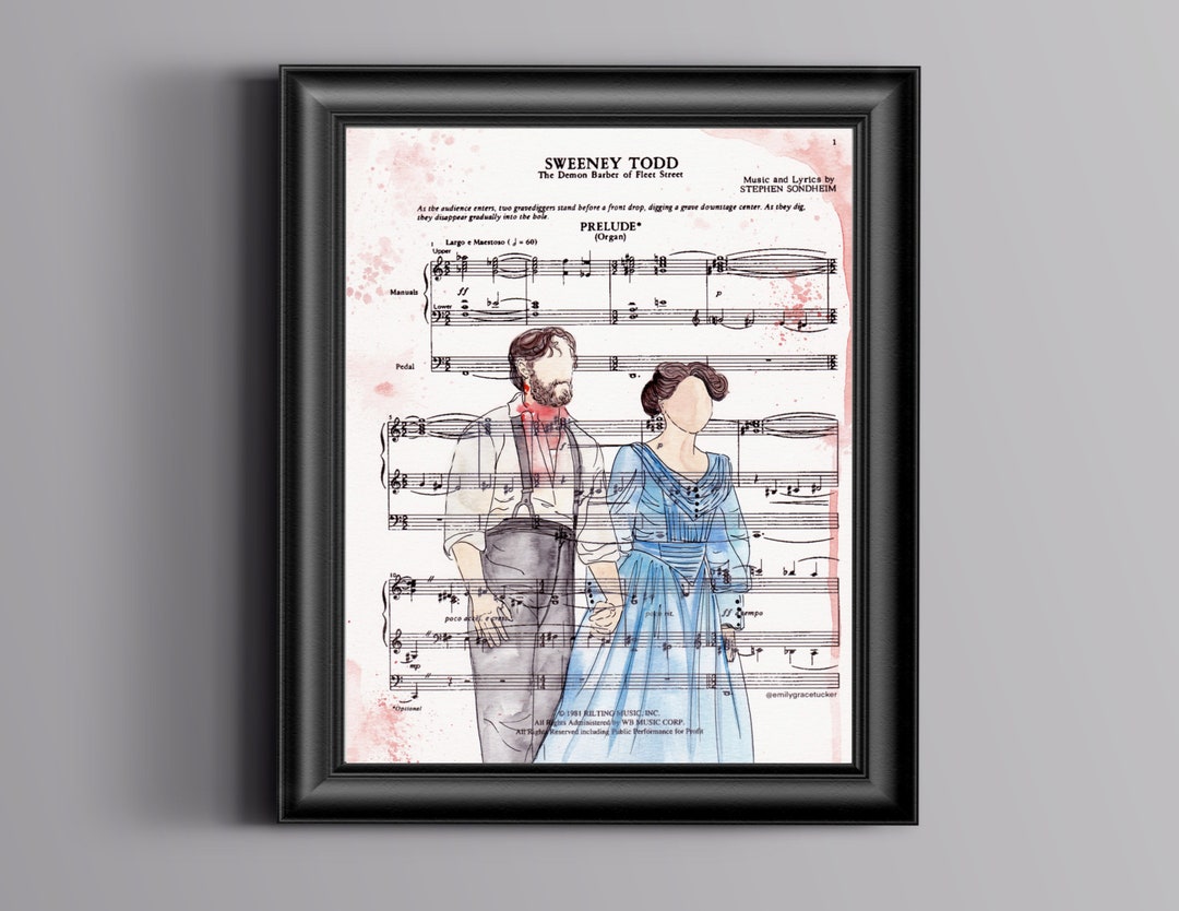 Sutton Foster and Aaron Tveit Sheet Music Art - Etsy