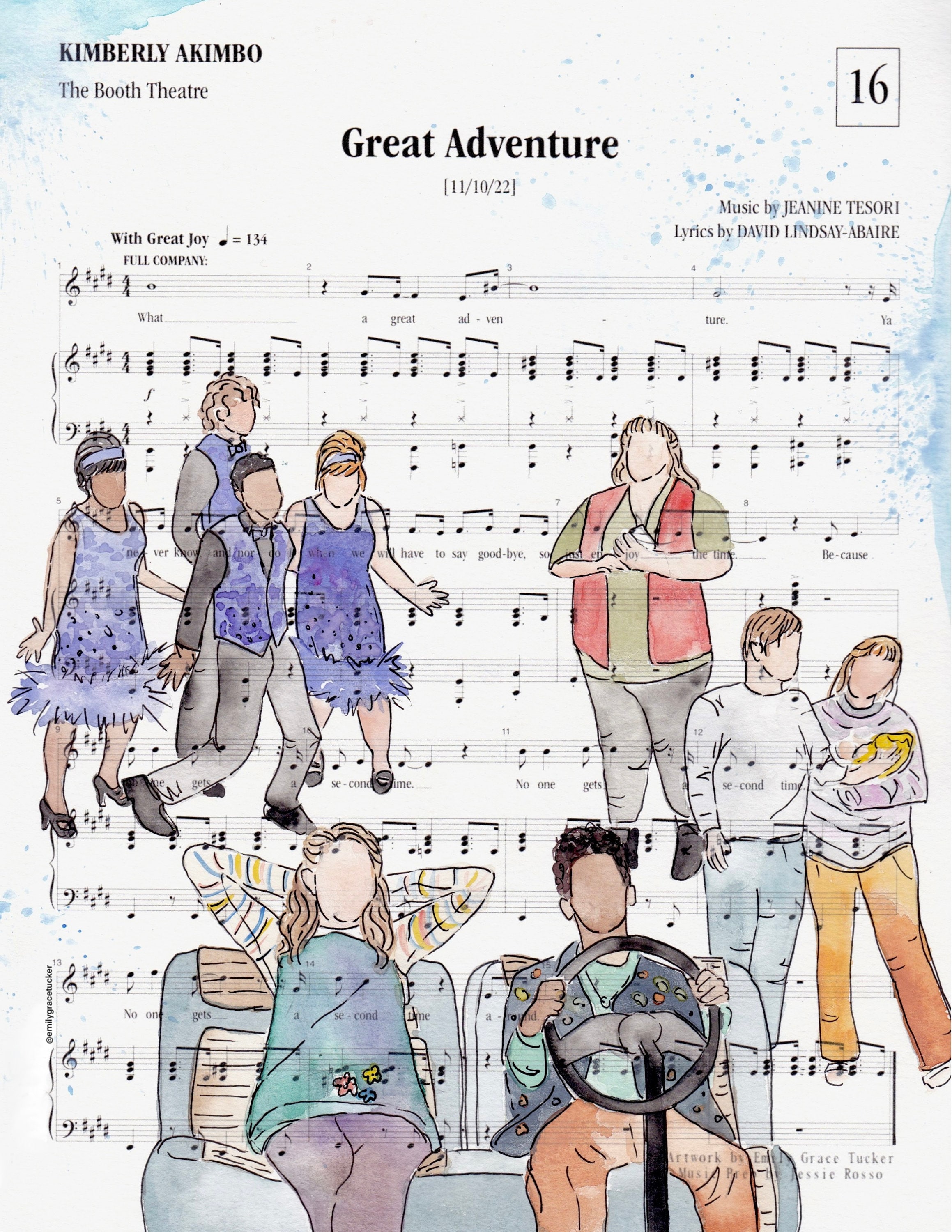 Kimberly Akimbo Sheet Music Art - Etsy