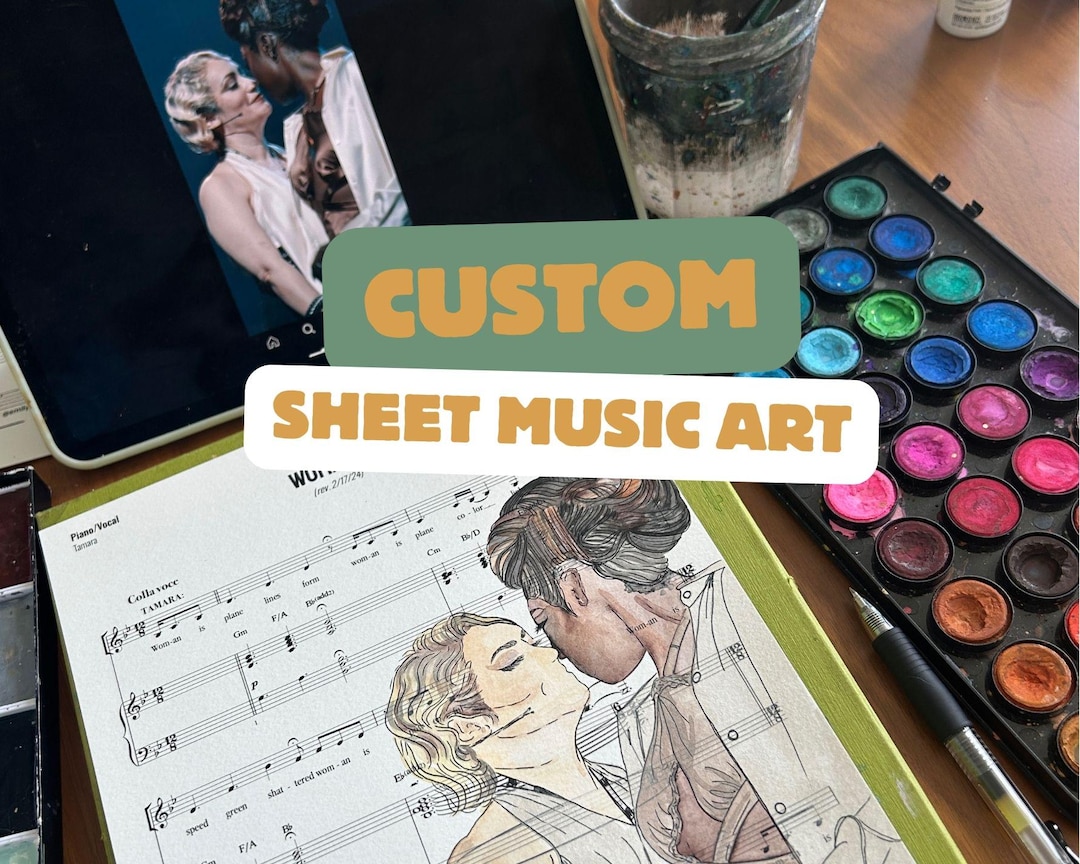 Custom Sheet Music Art - Etsy