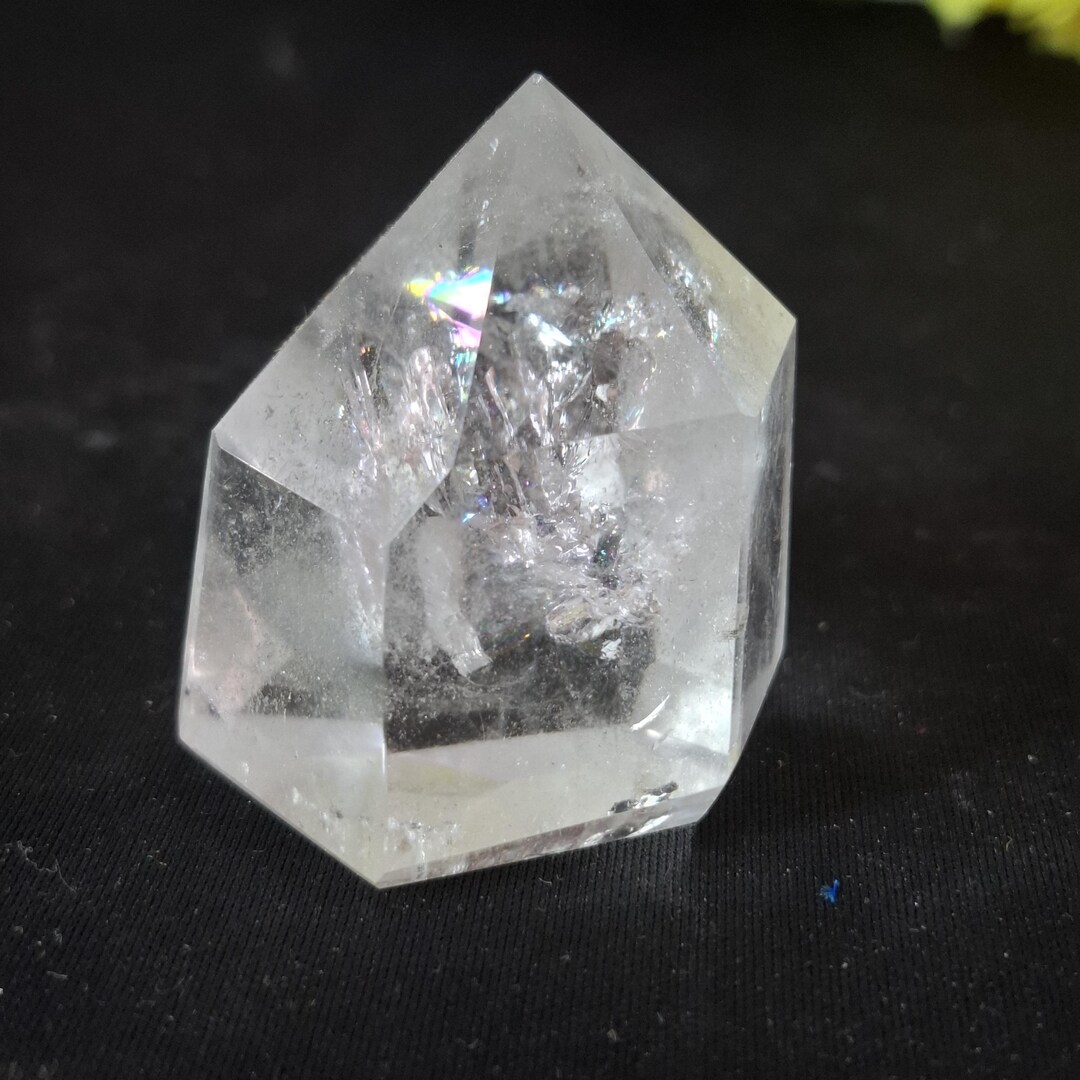 Satyaloka Rainbow Crystal Quartz 79 GRAM Point Stone Healing Chakra - Etsy