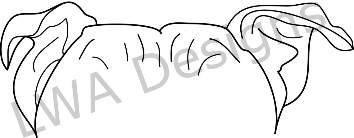 Pitbull Line Drawings - SVG / PDF / PNG - Original, Hand-drawn - Etsy