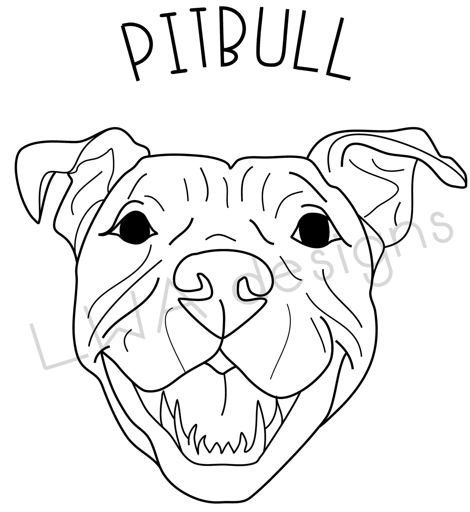 Dog SVG PNG PDF Original, Hand-drawn - Etsy