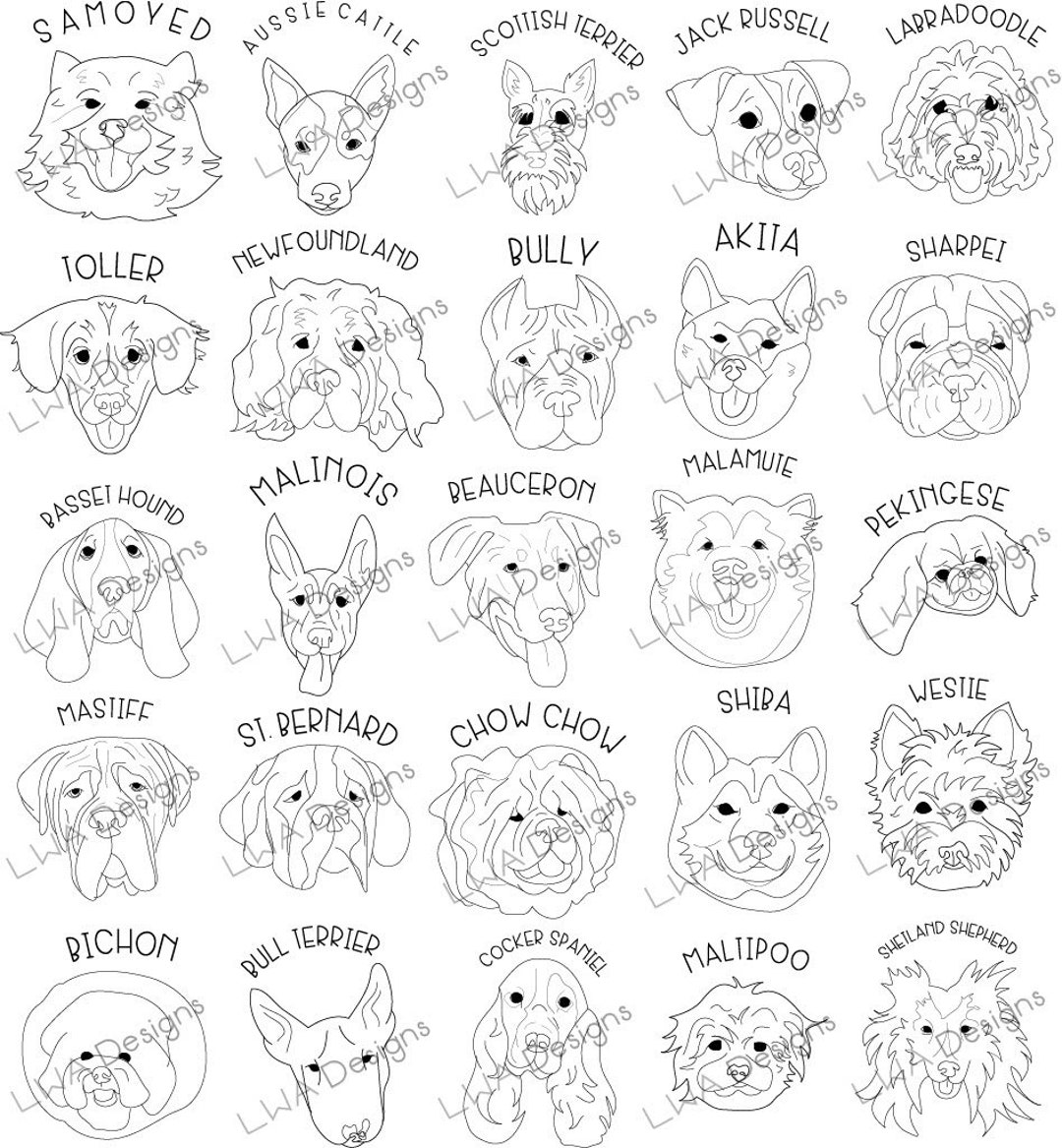 Dog SVG / PNG / PDF - Original, Hand-drawn - Etsy