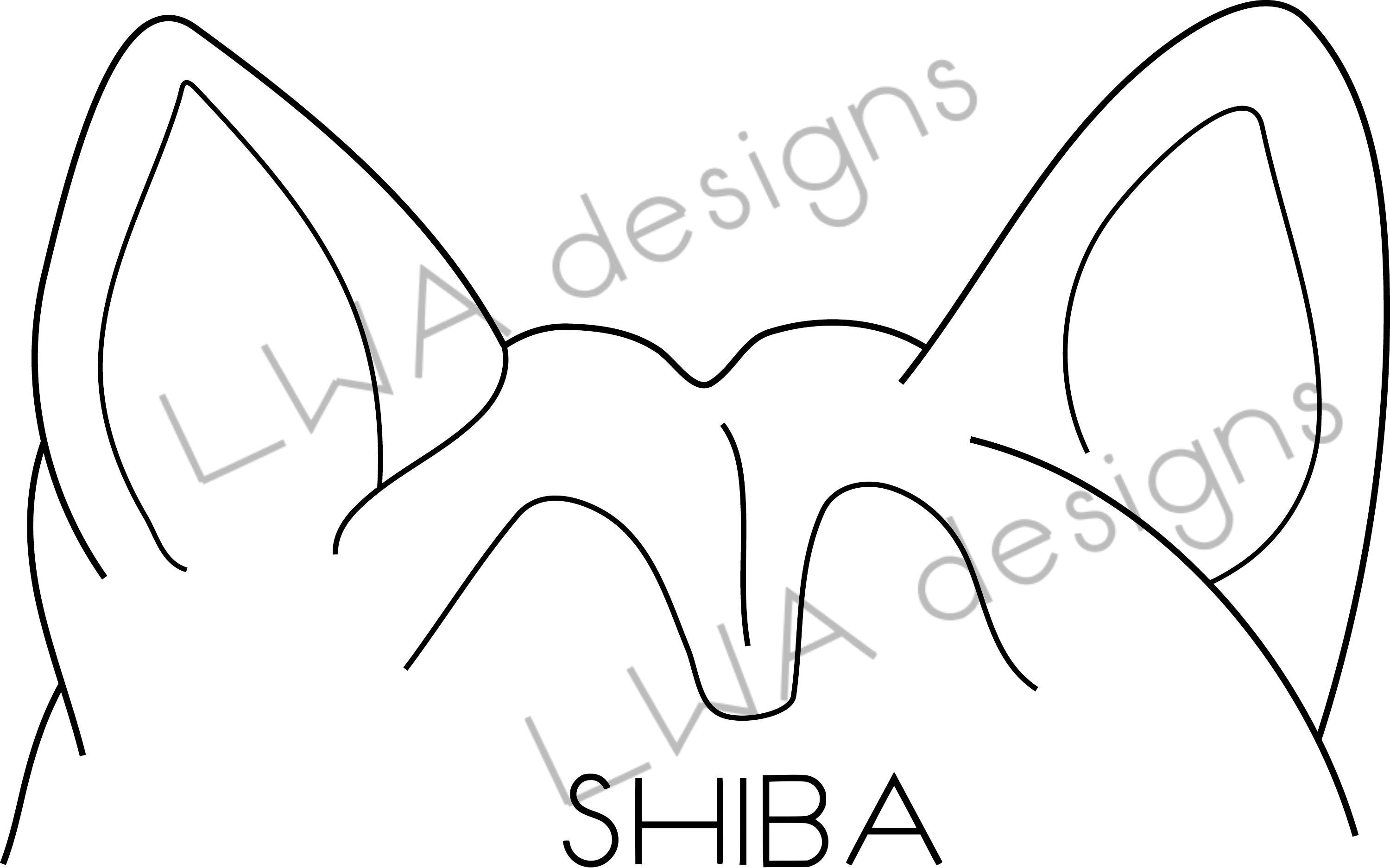 50 Dog Breed Ears SVG / PNG / PDF Original Hand-drawn - Etsy