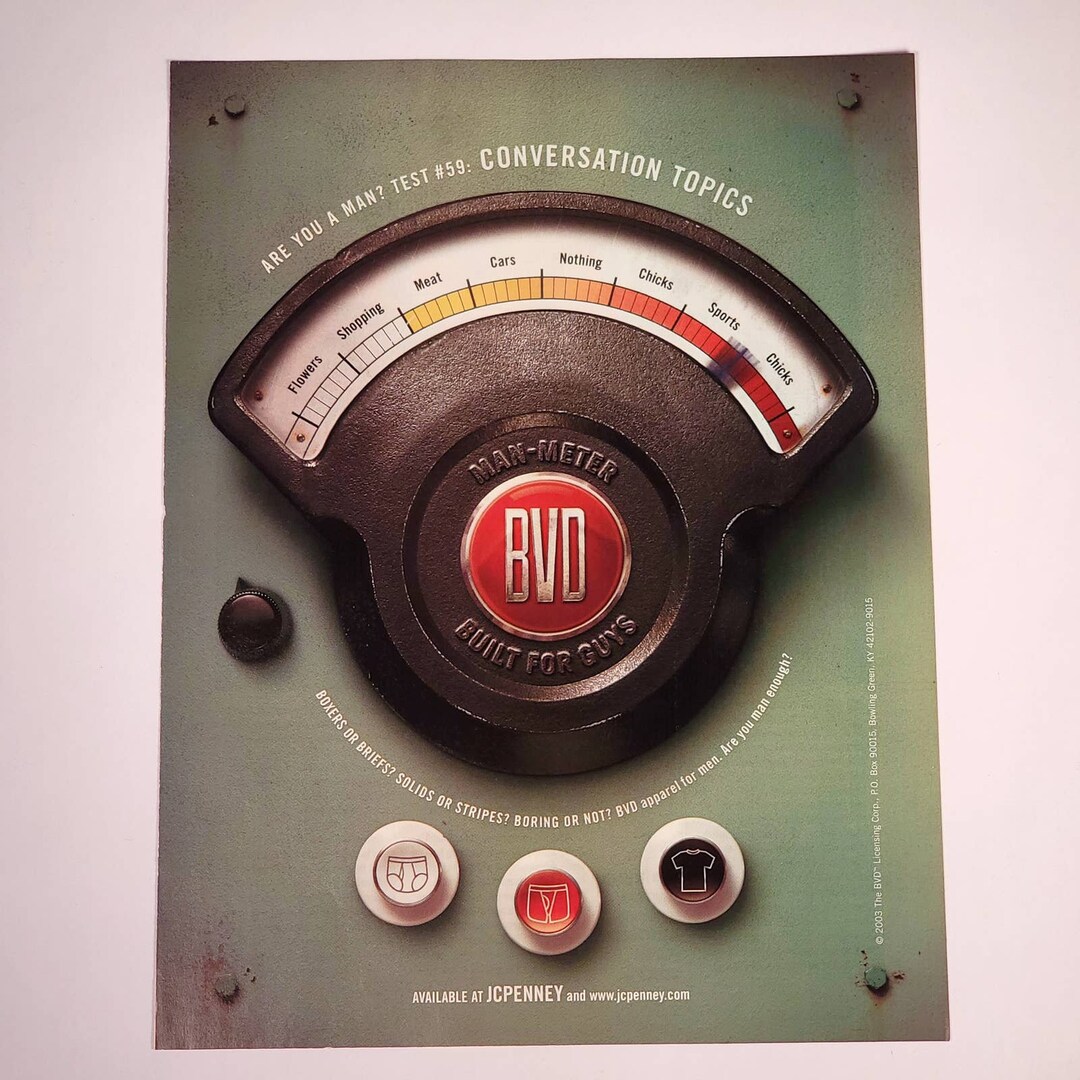 BVD Underwear Man-meter built for Guys Vintage - Etsy