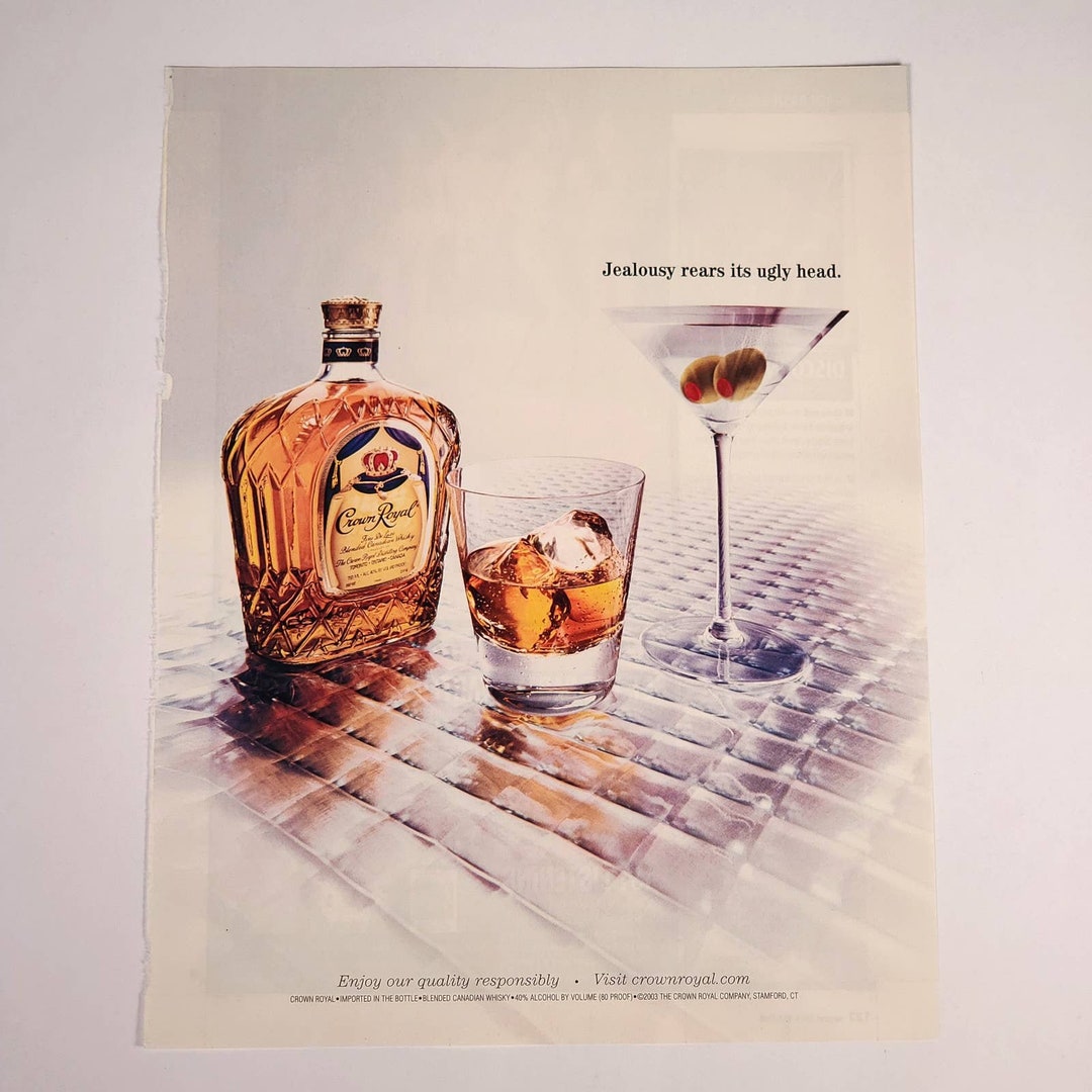 Crown Royal jealousy Rears Its Ugly Head Vintage - Etsy
