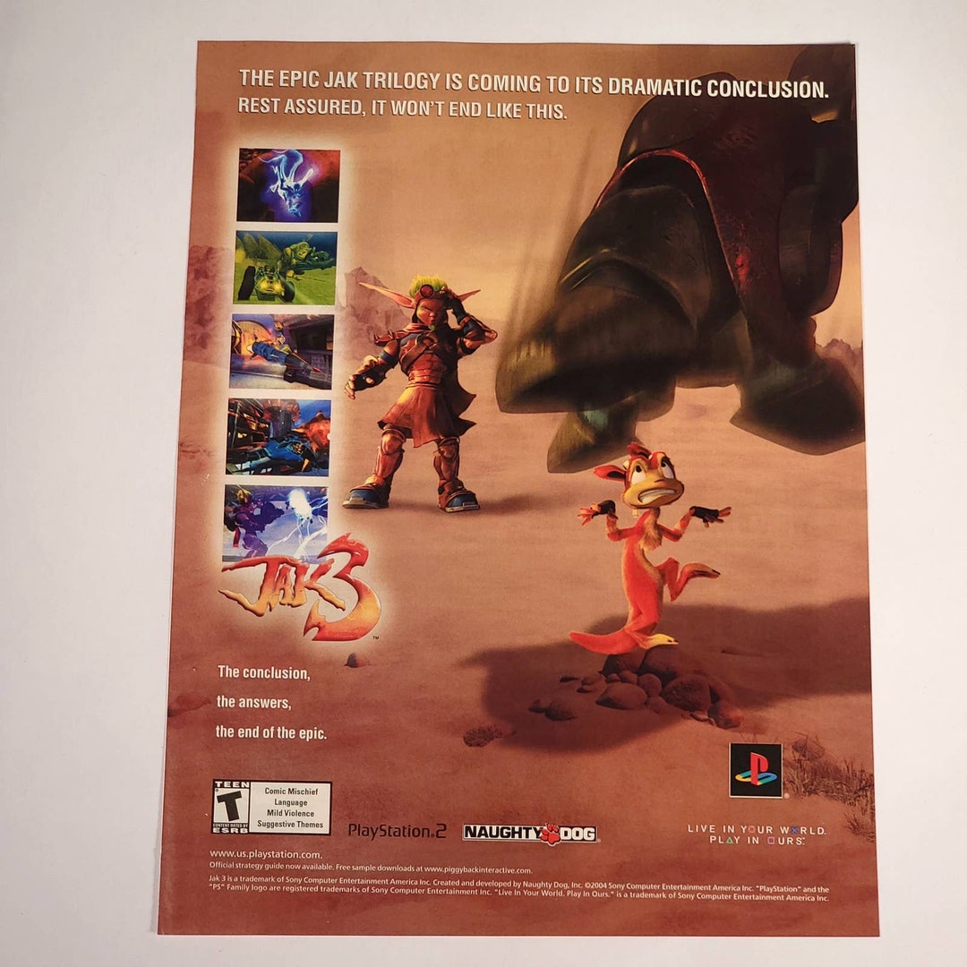 Jak 3 ...it Won't End Like This. Vintage PS2 - Etsy