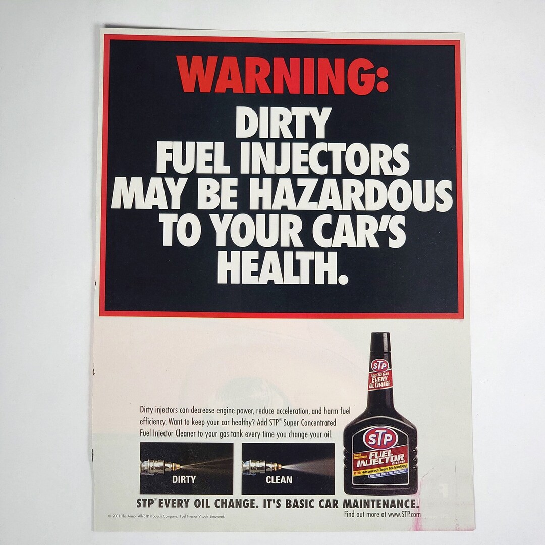 STP Injector Treatment warning Full-color Print Ad 2002 Rod & Custom 8 ...