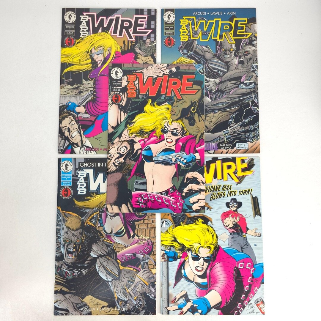 Barb Wire Dark Horse Comic 5 Issue Lot No's 2-5 & 7 1994 Vintage Warner ...