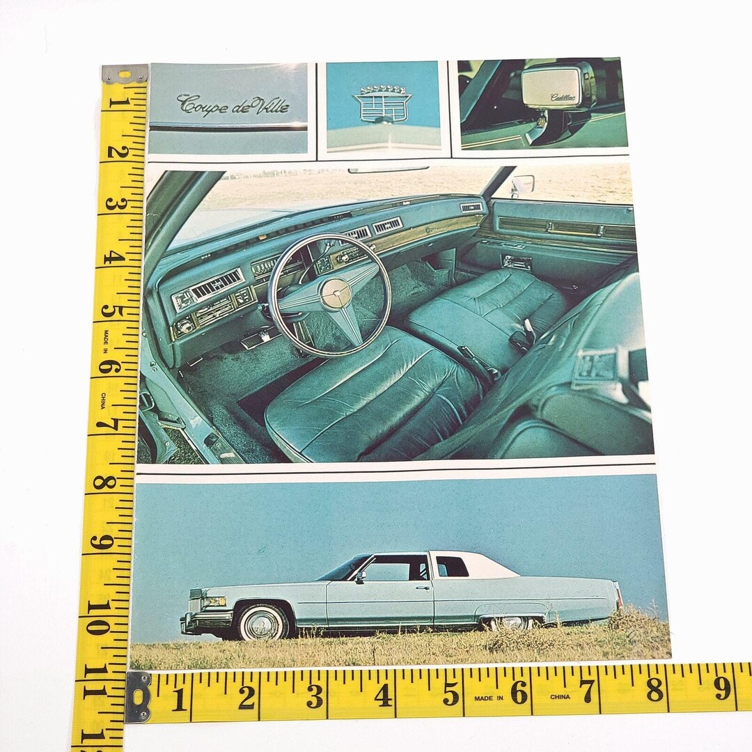 1975 Cadillac Coupe Deville Vintage Print Ad Road Test Magazine Land ...