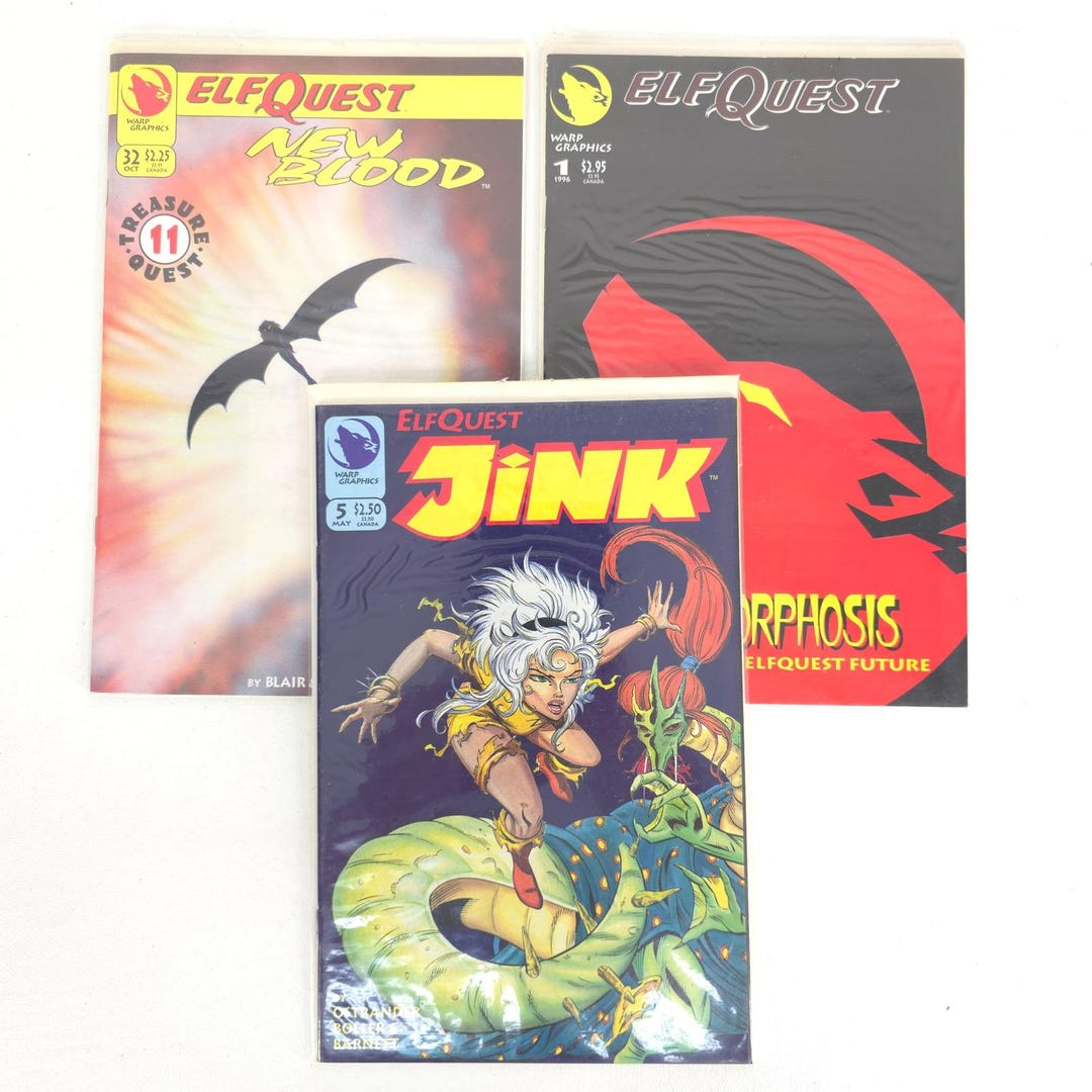 Elfquest Jink, Metamorphosis, New Blood Warp Graphics Comic Lot Fantasy ...