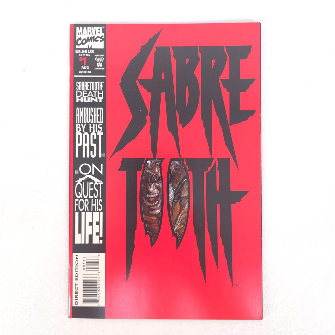 Sabretooth Death Hunt No. 1 Marvel 1993 Texeira Hama X-men Foil Logo ...