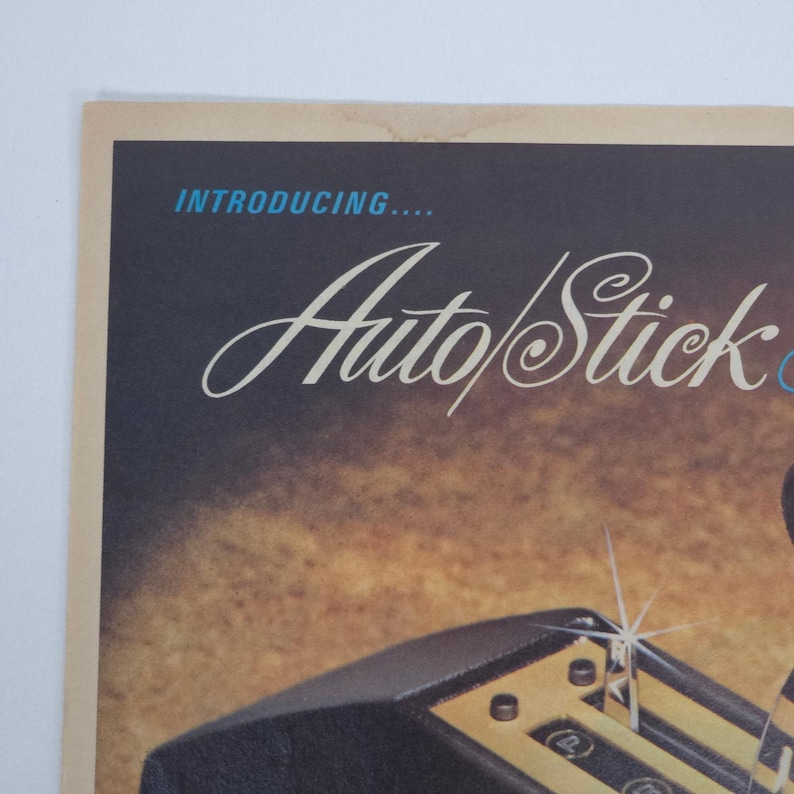 Hurst Auto Stick 3 Vintage Print Ad Shifter Console Muscle Car ...