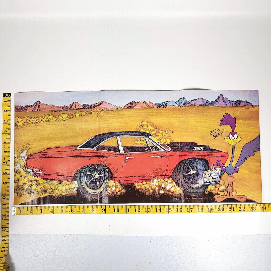 Vintage Plymouth Road Runner 3-page Full Color Print Ad 1969 Hot Rod ...