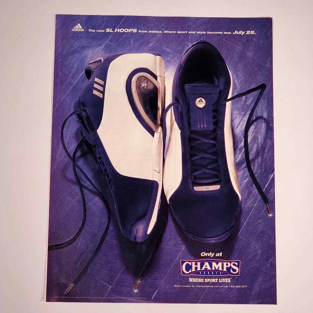 Adidas SL Hoops "sport and Style Become One" Vintage Printad 2003 Maxim ...