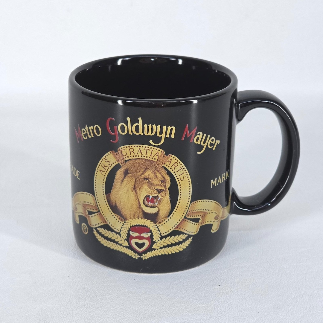 Vintage 1989 Metro Goldwyn Mayer MGM Lion Logo Movie Studio Ceramic ...